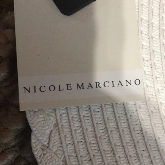 Nicole Marciano | Accessories | Nwt Nicole Marciano White Straw Hat ...